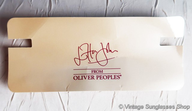 Oliver Peoples EJ1 Elton John 1994 Aids Foundation Red Lens Sunglasses