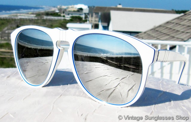 Persol Sport 649 3 White Mirrored Sunglasses