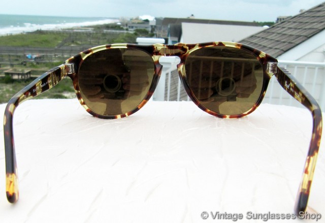 Persol 649 3 Yellow Tortoise Shell Mirrored Sunglasses