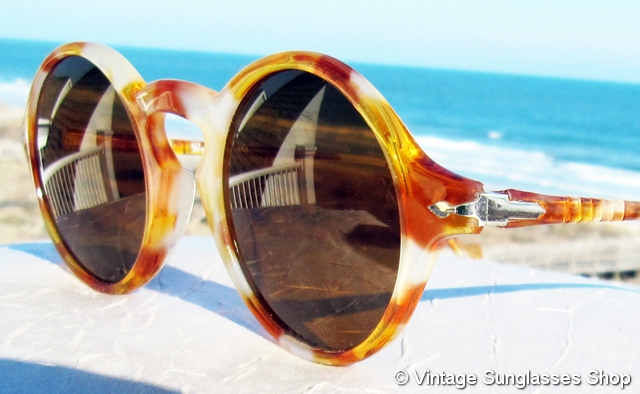 Persol Ratti 653 Round Tortoise Shell Sunglasses