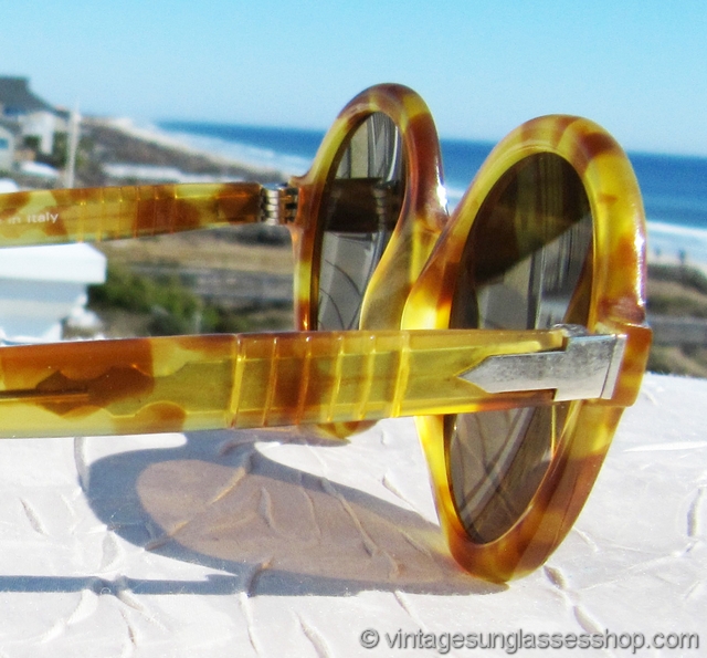 Persol 658 Yellow Tortoise Shell Sunglasses