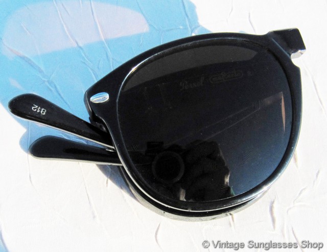 Persol Ratti 812 Black Folding Sunglasses