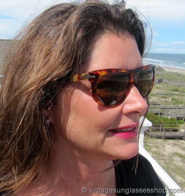 Persol Ratti 828 52 Yellow Tortoise Shell Sunglasses