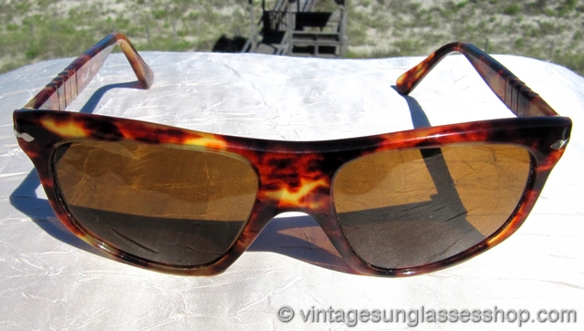 Persol Ratti 828 52 Yellow Tortoise Shell Sunglasses