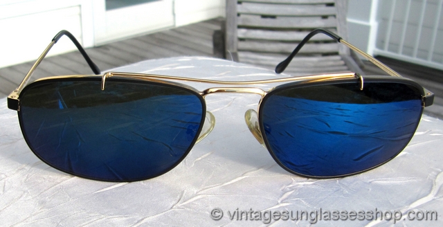 Persol EM 633 Blue Mirror Sunglasses
