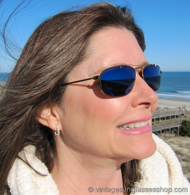 Persol EM 633 Blue Mirror Sunglasses