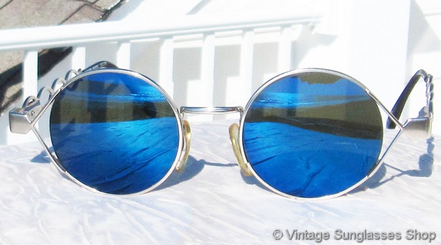 Persol Moschino MM264 Blue Mirror Sunglasses