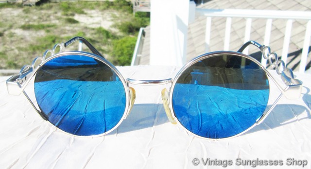 Persol Moschino MM264 Blue Mirror Sunglasses