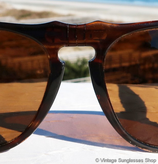 Persol Ratti 649 3F Brevettato Tortoise Shell Sunglasses