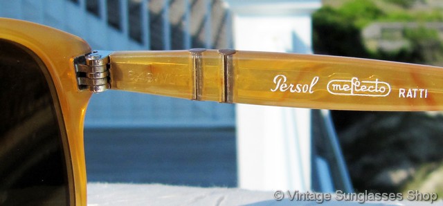 Persol Ratti 649 VL Light Havana Mirrored Sunglasses