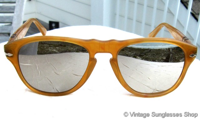 Persol Ratti 649 VL Light Havana Mirrored Sunglasses