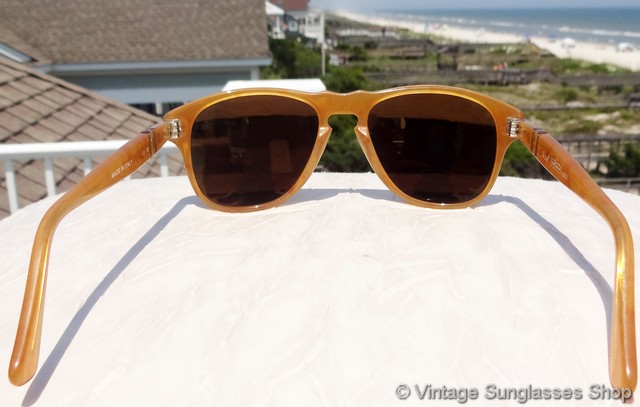 Persol Ratti 649 VL Light Havana Mirrored Sunglasses