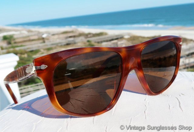 Persol Ratti 828 41 Orange Tortoise Shell Sunglasses