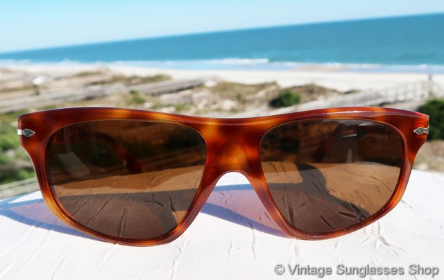 Persol Ratti 828 41 Orange Tortoise Shell Sunglasses