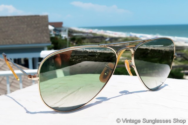 Ray-Ban 12k GF 52mm Double Gradient Mirror Shooter Sunglasses