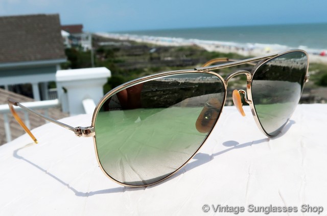 Ray-Ban 12k GF 52mm Double Gradient Mirror Shooter Sunglasses