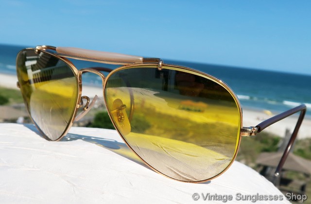 Ray-Ban 12k GF Deep Freeze Kalichrome Double Gradient Mirror Sunglasses