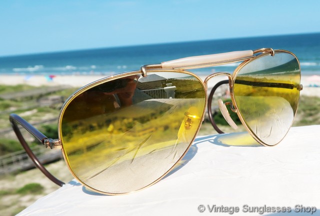 Ray-Ban 12k GF Deep Freeze Kalichrome Double Gradient Mirror Sunglasses