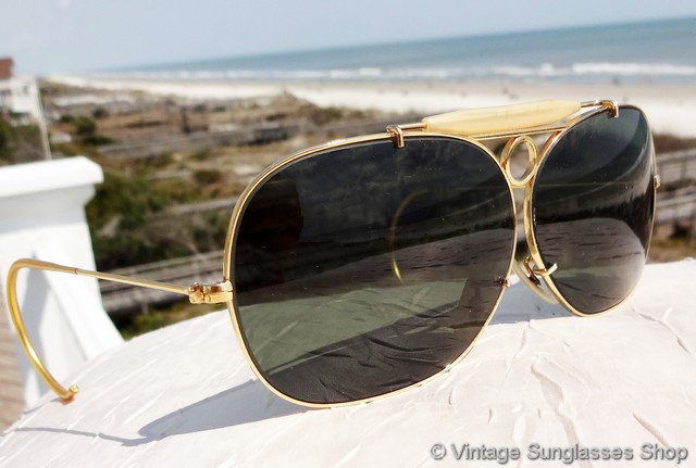 Ray-Ban 12k GF and 10k GO Bullet Hole Decot Shooter Sunglasses