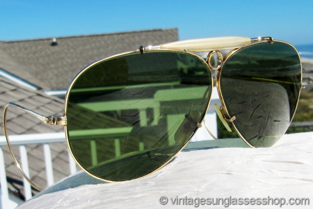 Ray-Ban 12k GF RB-3 Bullet Hole Shooter Sunglasses