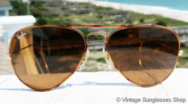 Ray-Ban Tortuga 58mm Aviator Shooter Sunglasses