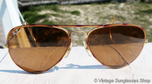 Ray-Ban Tortuga 58mm Aviator Shooter Sunglasses