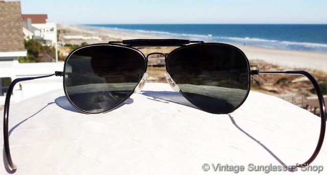 Ray-Ban 58mm Double Gradient Mirror Black Shooter Sunglasses