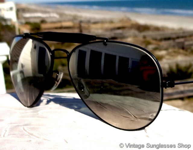 Ray-Ban 58mm Double Gradient Mirror Black Shooter Sunglasses