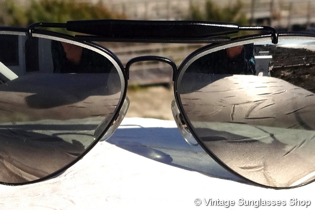 Ray-Ban 58mm Double Gradient Mirror Black Shooter Sunglasses