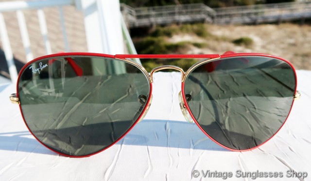 Ray-Ban Flying Colors Red 58mm G-15 Sunglasses