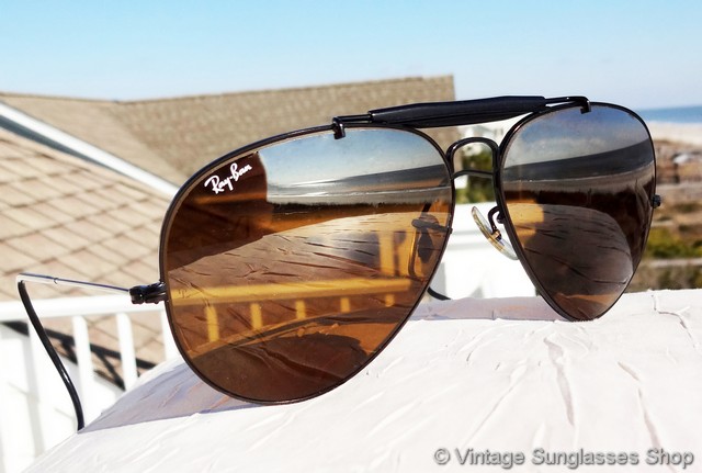 Ray-Ban Outdoorsman B-15 Top Gradient Mirror Black Chrome Sunglasses