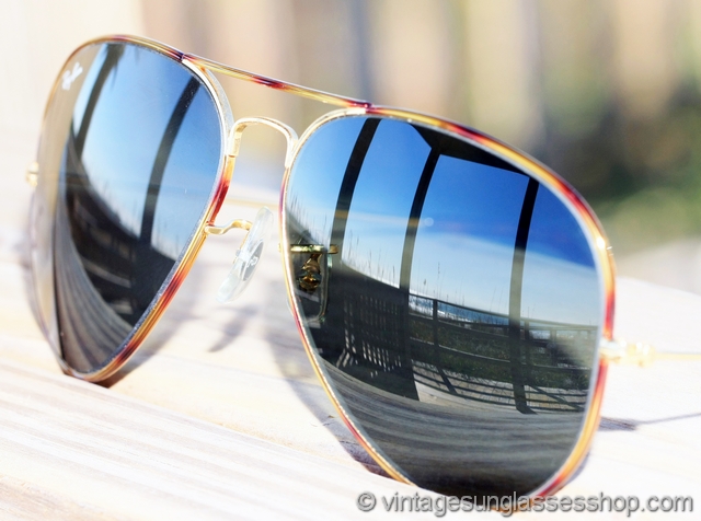 Ray-Ban 62mm Tortuga Aviator Classic Metals Sunglasses