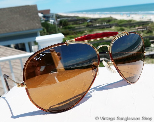 Ray-Ban Tortuga Outdoorsman B-15 Top Gradient Mirror Sunglasses