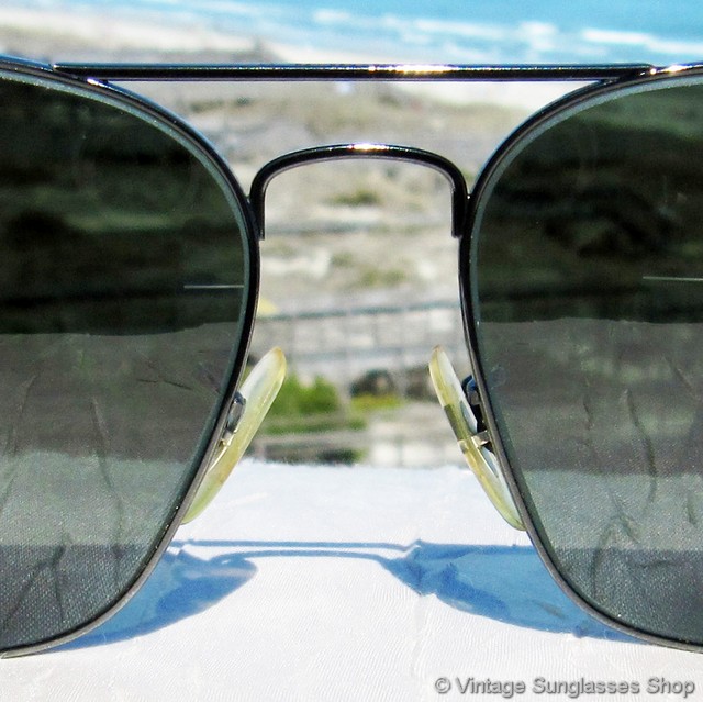 Ray-Ban Black Chrome Military Caravan Sunglasses