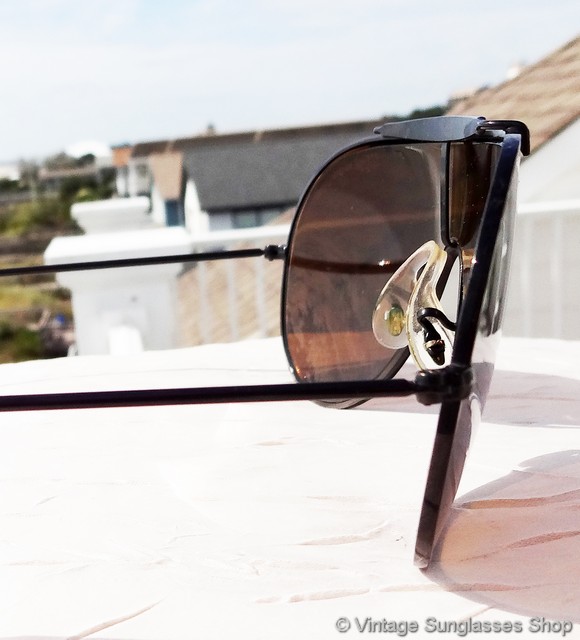 Ray-Ban Wings Black Chrome G-31 Mirrored Sunglasses and Shooters