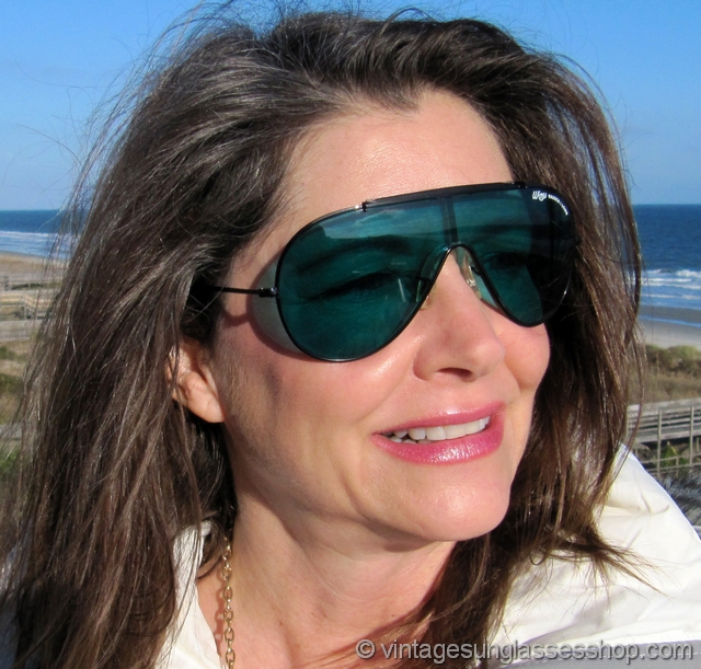 Ray-Ban Wings Black Turquoise Lens Sunglasses