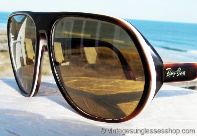 Ray-Ban Blazer Tortoise Shell Mirrored Ambermatic Sunglasses