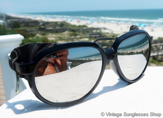 Ray-Ban CATS 7000 Black G-31 Mirrored Glacier Glasses
