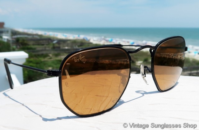 Ray-Ban W1910 Black Chrome Diamond Hard Sunglasses