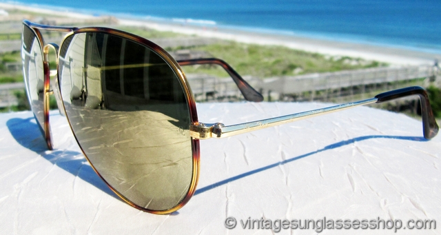 Ray-Ban Diamond Hard Tortuga Aviator Sunglasses
