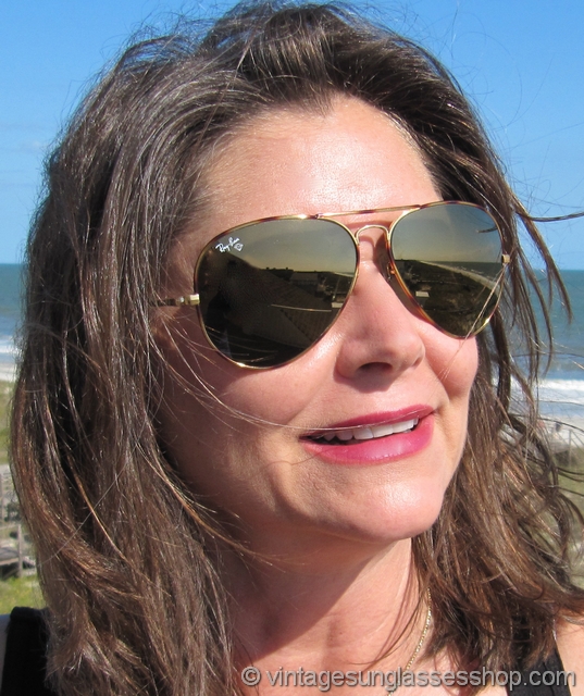 Ray-Ban Diamond Hard Tortuga Aviator Sunglasses