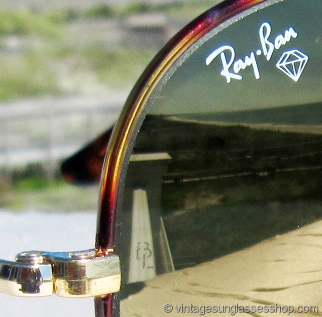 Ray-Ban Diamond Hard Tortuga Aviator Sunglasses