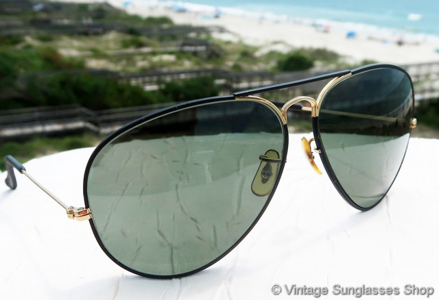 Ray-Ban Flying Colors Black Enamel G-15 Sunglasses