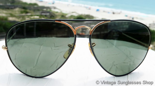 Ray-Ban Flying Colors Black Enamel G-15 Sunglasses
