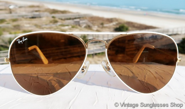 Ray-Ban White Flying Colors B-15 Sunglasses