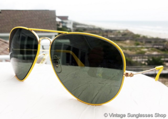 Ray-Ban Yellow Flying Colors 62mm G-15 Sunglasses