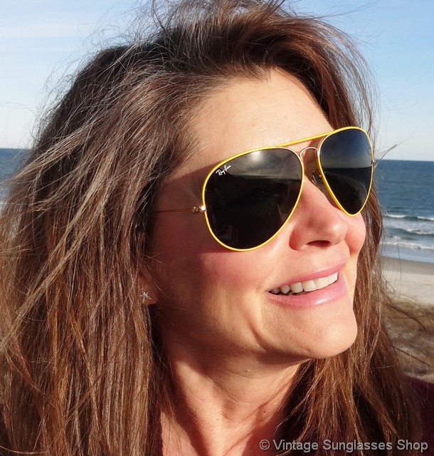 Ray-Ban Yellow Flying Colors 62mm G-15 Sunglasses