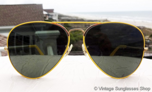 Ray-Ban Yellow Flying Colors 62mm G-15 Sunglasses