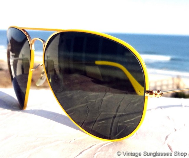 Ray-Ban Yellow Flying Colors 62mm G-15 Sunglasses