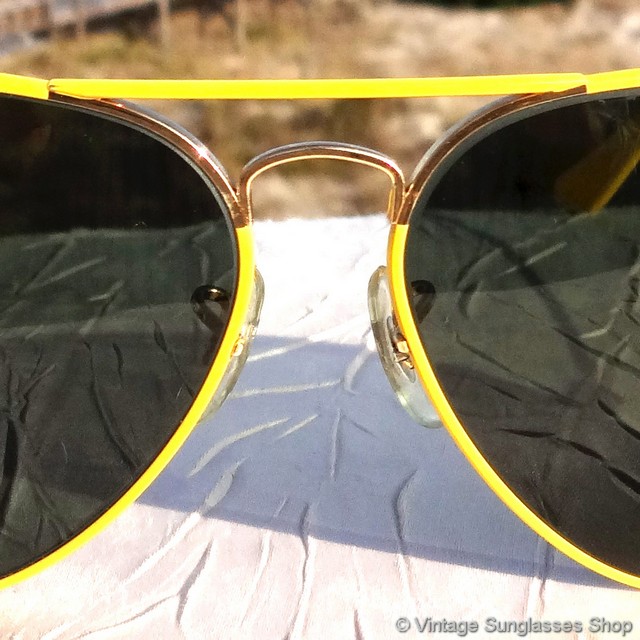 Ray-Ban Yellow Flying Colors 62mm G-15 Sunglasses